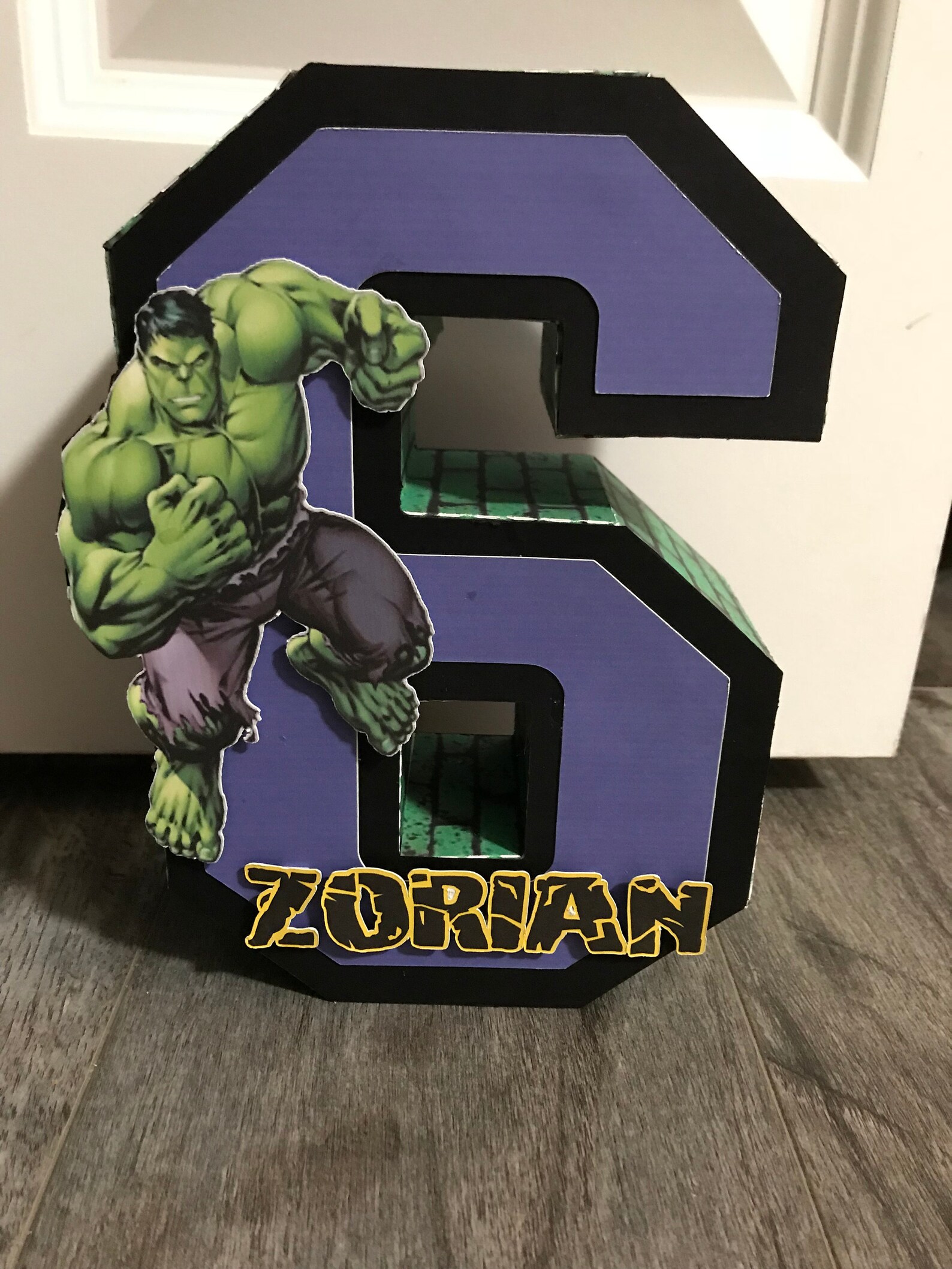 Hulk Number Prop/hulk Centerpiece/hulk Birthday Party Table - Etsy