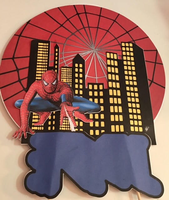 Spider-man Cake Topper Spider-man Centerpiece Spider-man - Etsy Canada