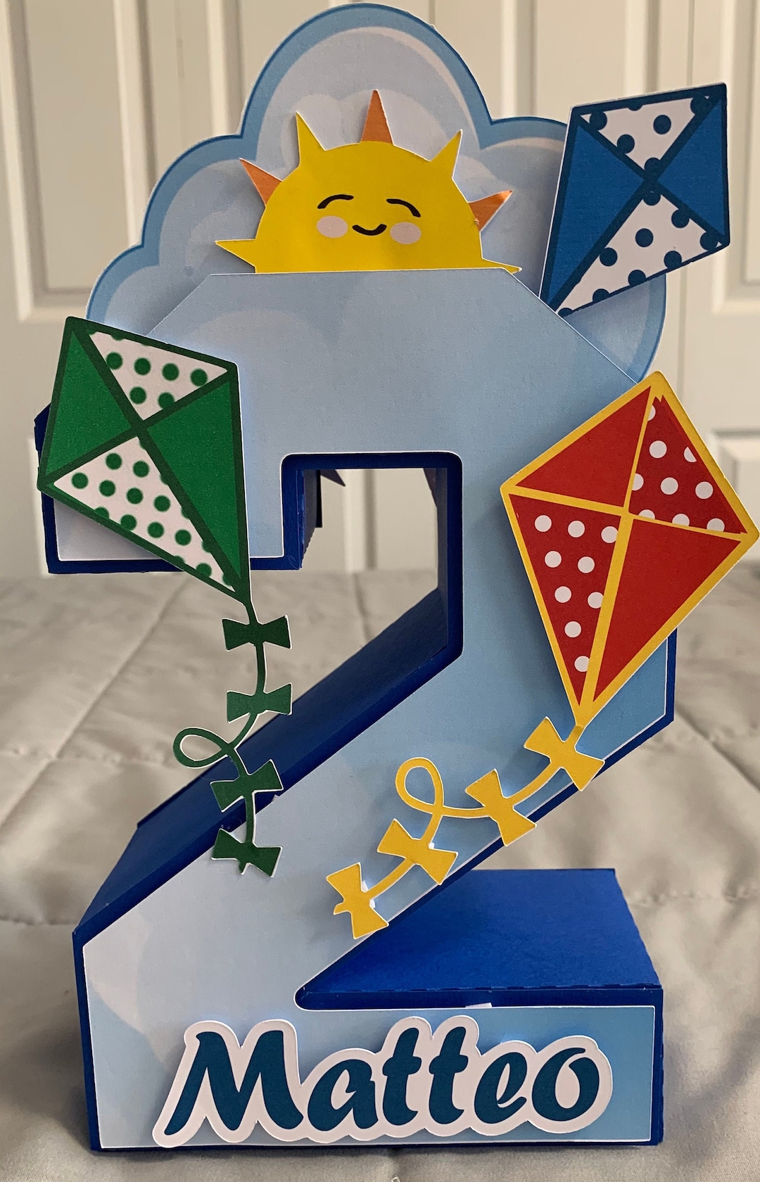 Kite Number Prop/ Lets Fly a Kite Number/number Photo Prop - Etsy