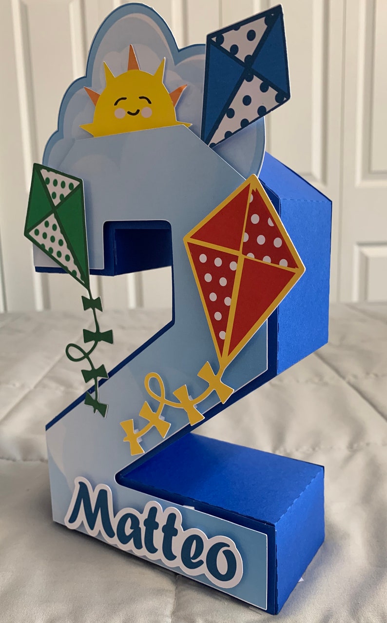 Kite Number Prop/ Lets Fly a Kite Number/number Photo Prop | Etsy