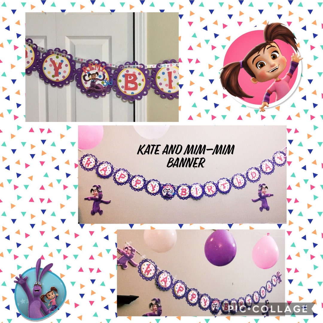 Kate & Mim Mim Party Banner/customized Banner - Etsy