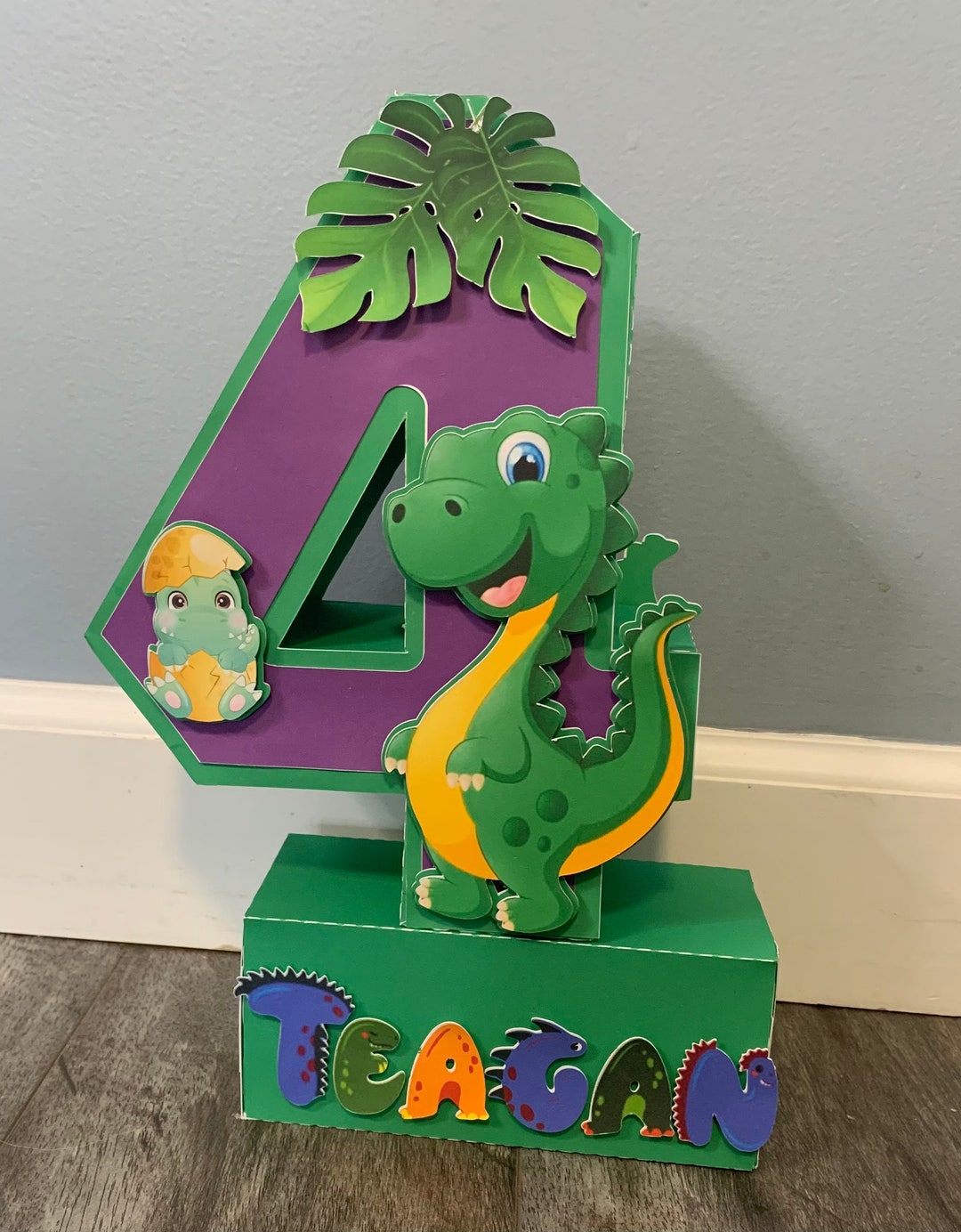 Dinosaur 3d Number Prop/ Decoration/ Photo Prop - Etsy