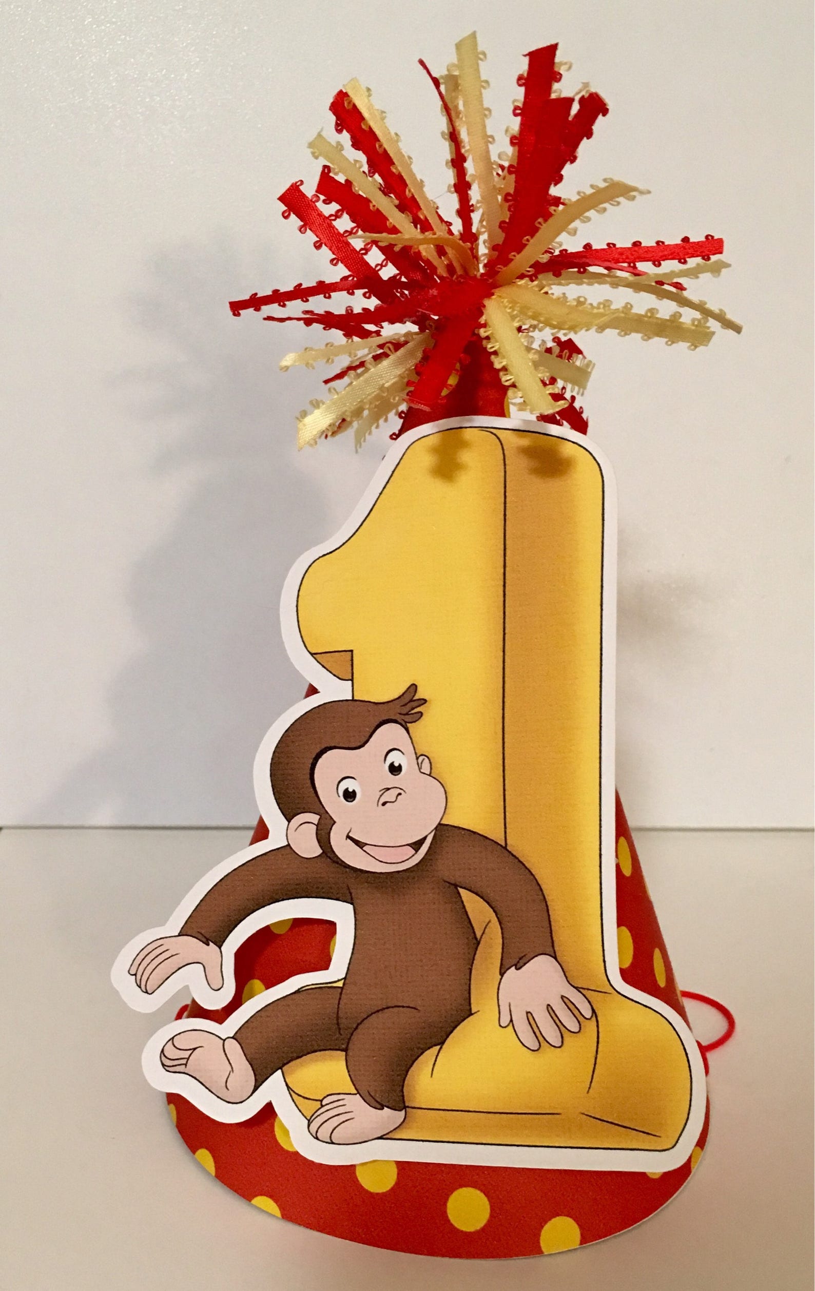 Curious George Party Hat/birthday Hat - Etsy