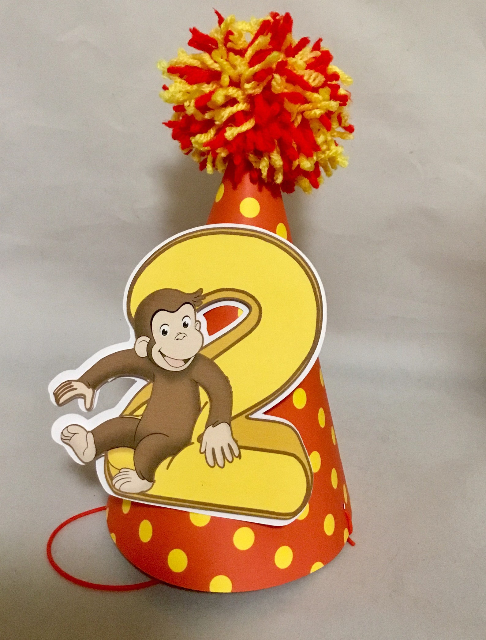 Curious George Party Hat/birthday Hat - Etsy