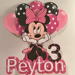 Minnie Mouse Cake Topper Personalized - Etsy