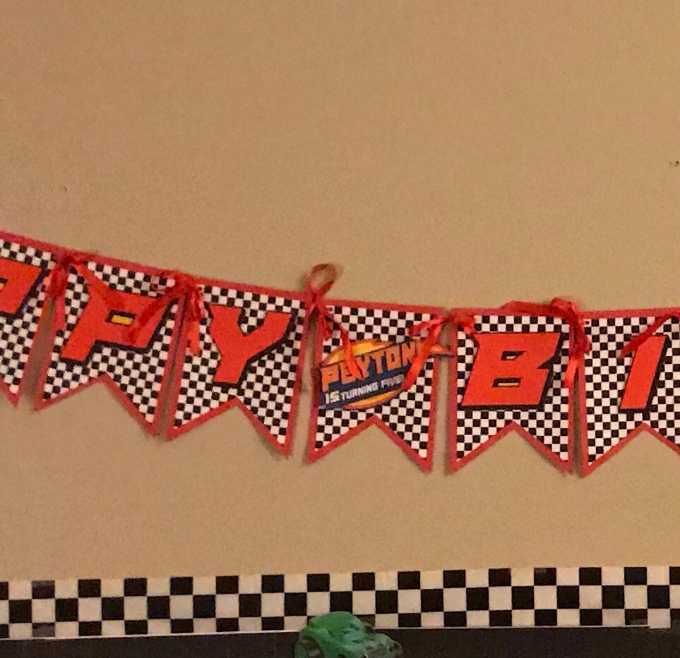 Blaze and the monster machines/ Race car banner/ cars banner/ | Etsy