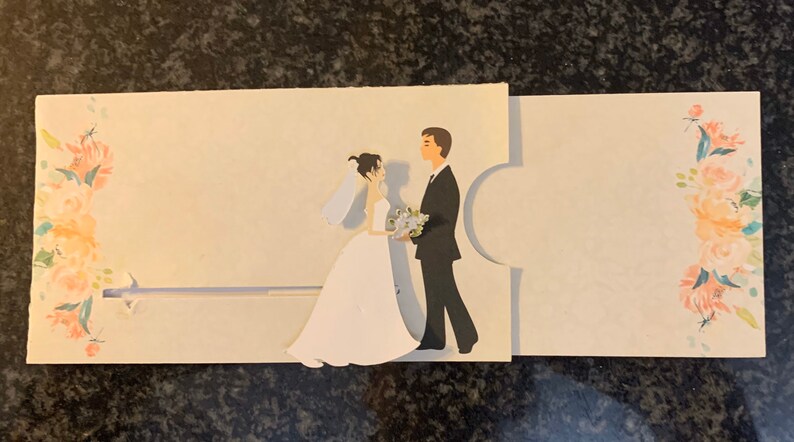 Wedding Sliding Bride Invitation/sliding Invitation/wedding | Etsy