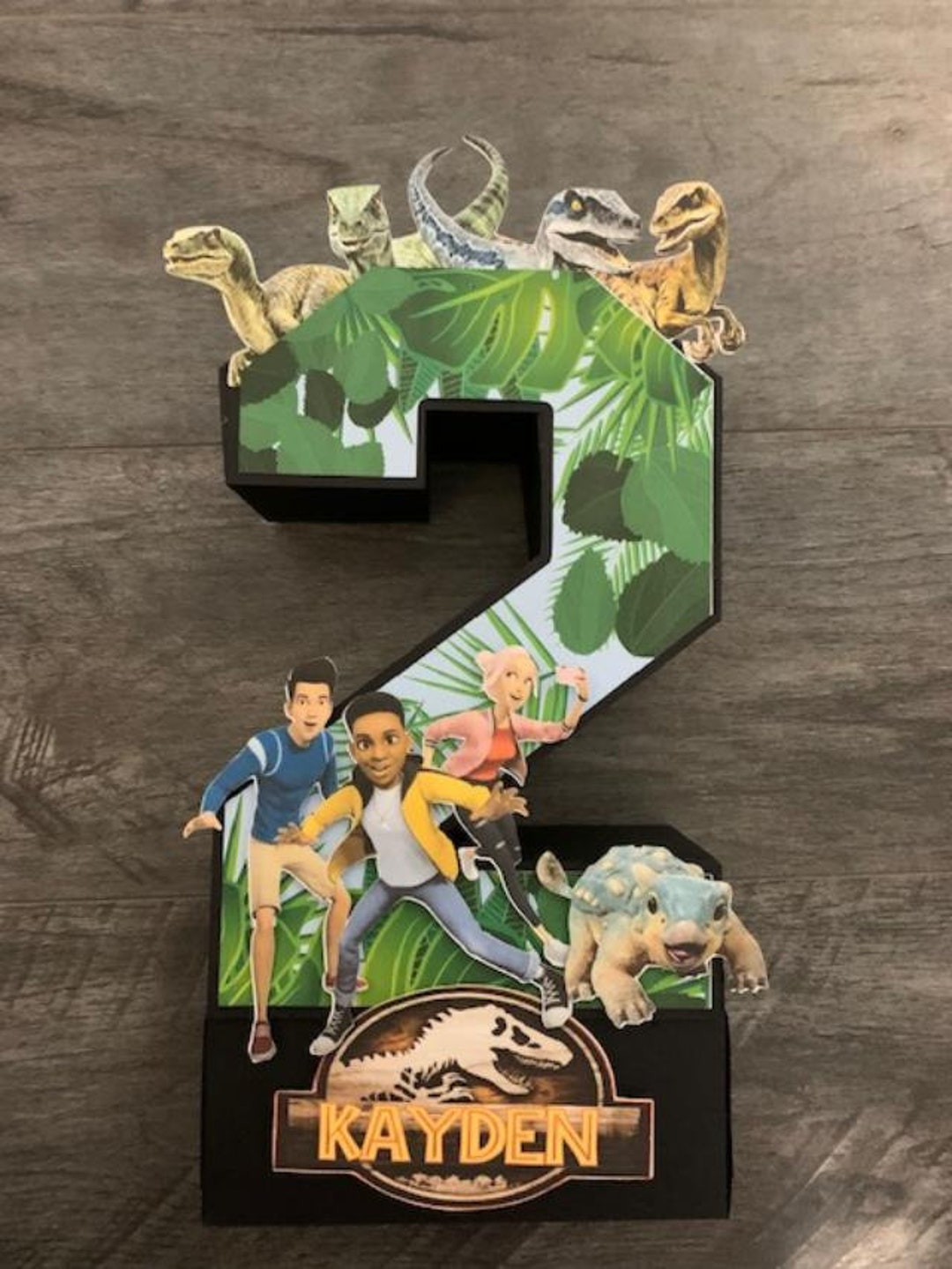 Camp Cretaceous Number Prop/ Dinosaur Number/jurassic Park Number Prop ...