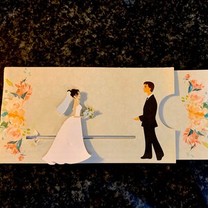 Wedding Sliding Bride Invitation/sliding Invitation/wedding | Etsy