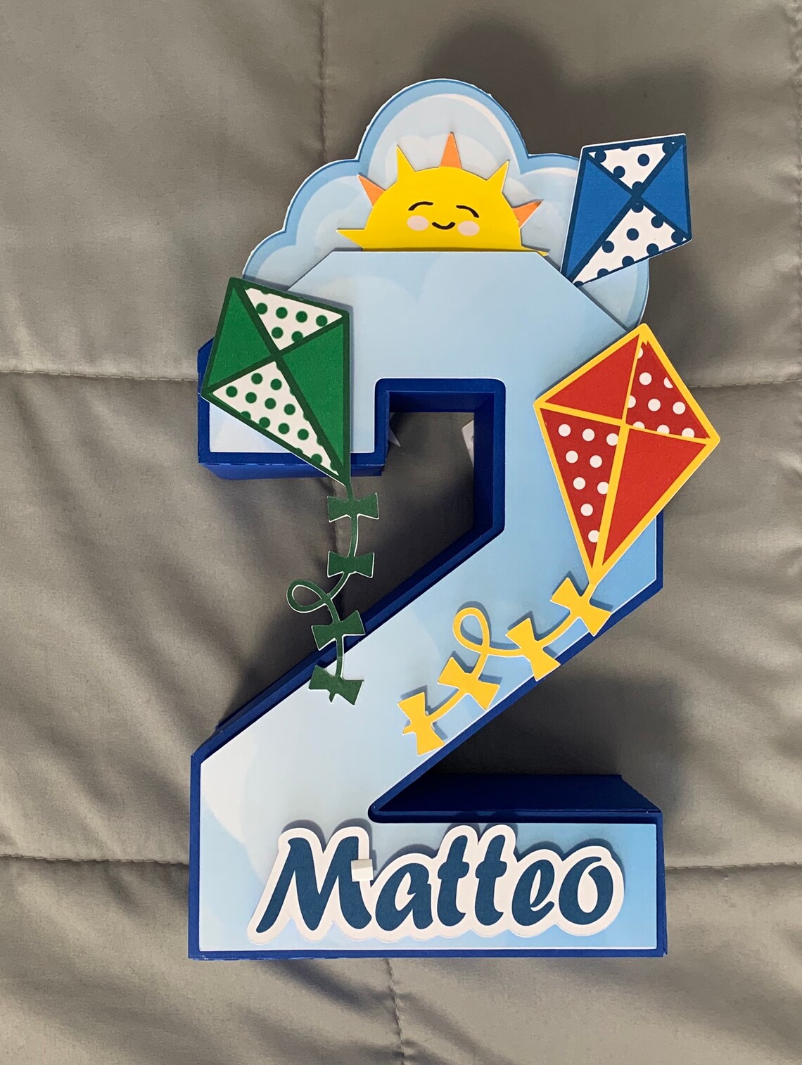 Kite Number Prop/ Lets Fly a Kite Number/number Photo Prop | Etsy