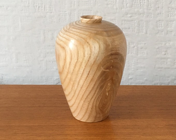 Hand Turned Wooden Vase - Etsy