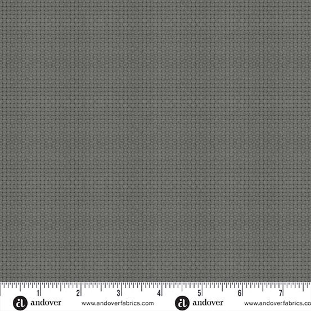 Cross Stitch Texture, Storm Grey Texture, Andover, Cotton Fabric, A-806 ...