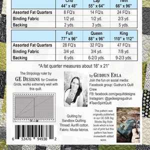 GE Designs Teen Spirit Fat Quarter Quilt Pattern by Gudrun Erla - Etsy