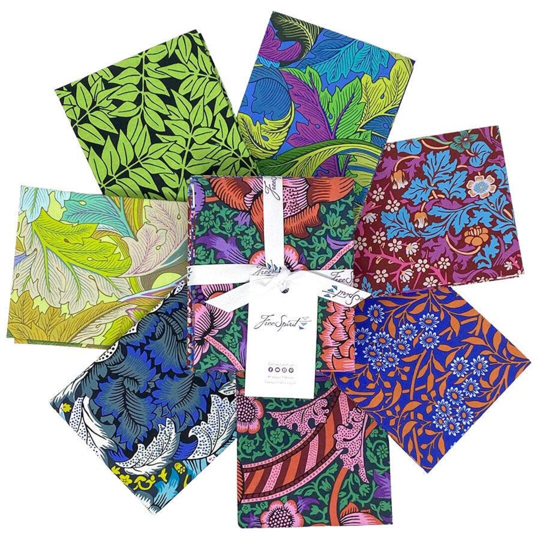 Kaffe Fassett X William Morris 7 Piece Bold Fat Quarter Bundle ...