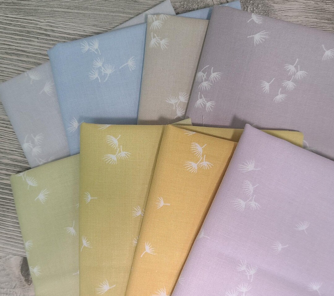 Andover Solstice Flower Seed Floral Fabric 8 Piece Half Yard Bundle - Etsy