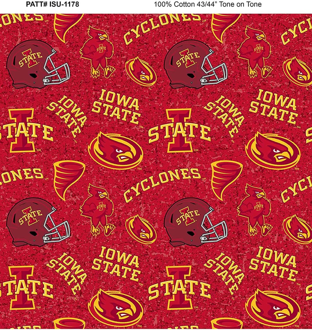Iowa State Cyclones Sports, ISU Fabric - Etsy