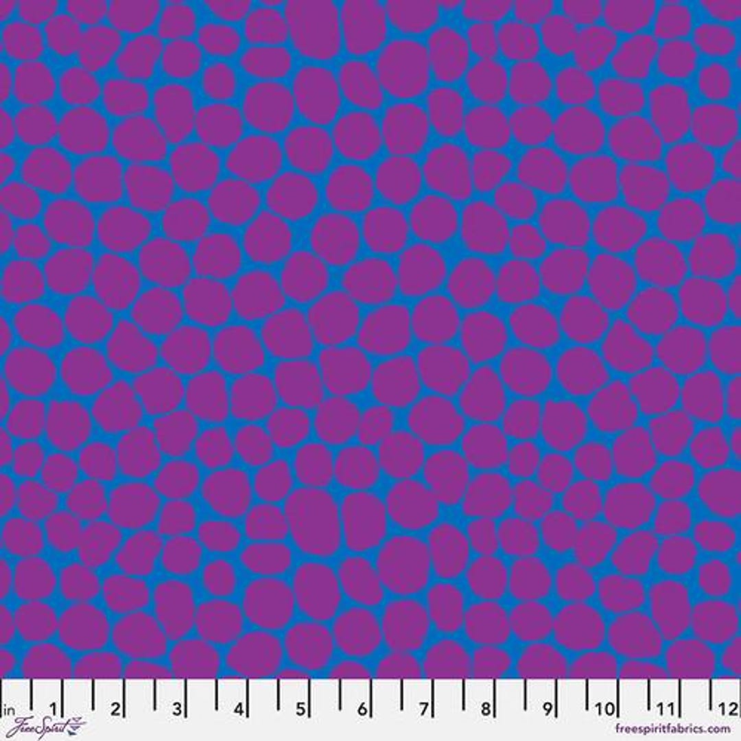 Kaffe Fassett Fabric Jumble Purple by Brandon Mably Freespirit - Etsy