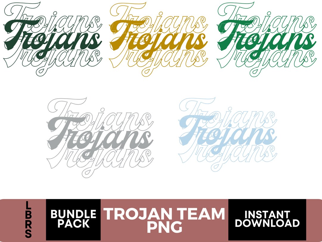 Gold Trojans Svg, Trojans Team Png, Svg Bundles, Green Trojans Svg ...