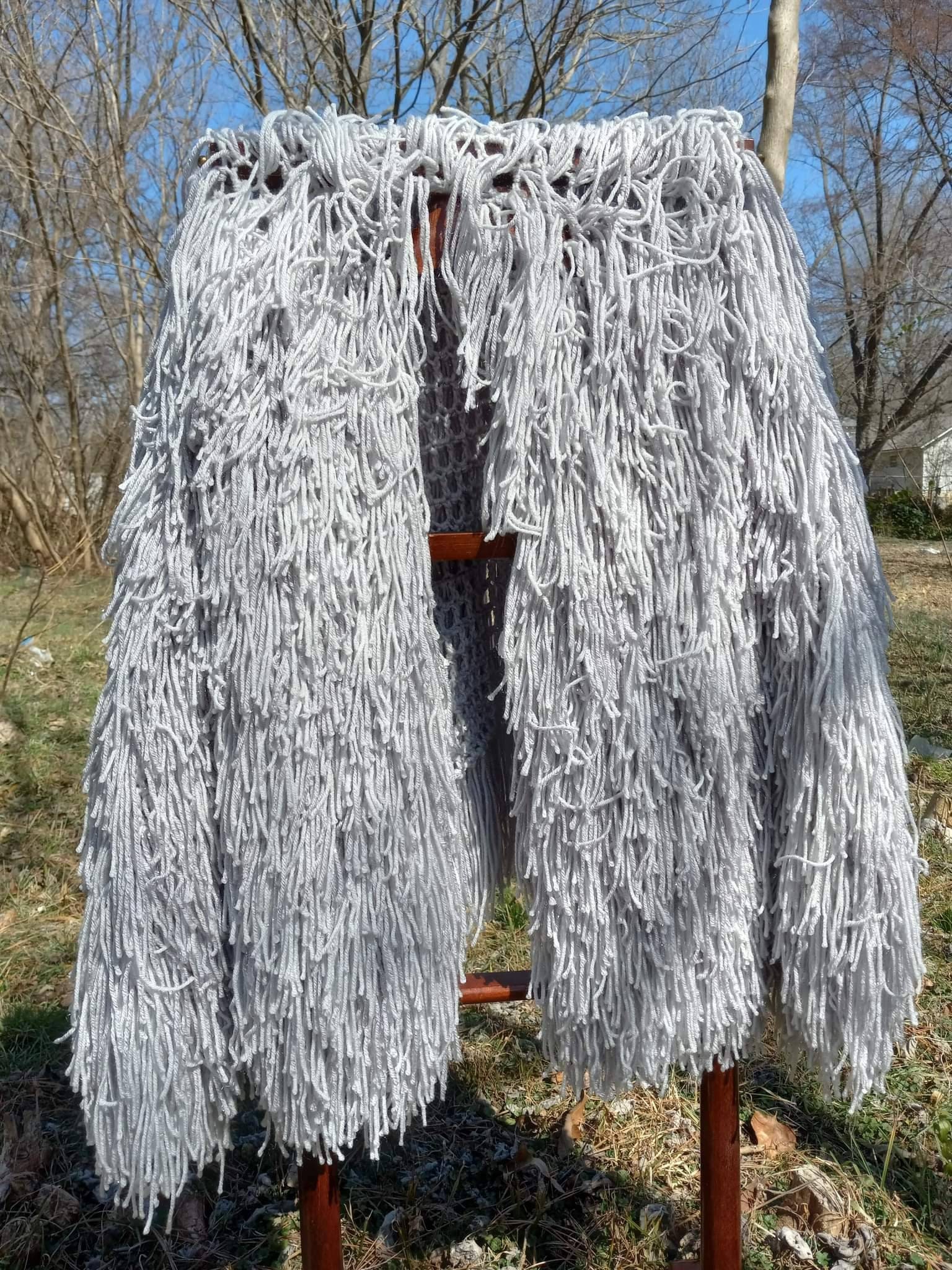 Gray and Silver Shag Jacket - Etsy
