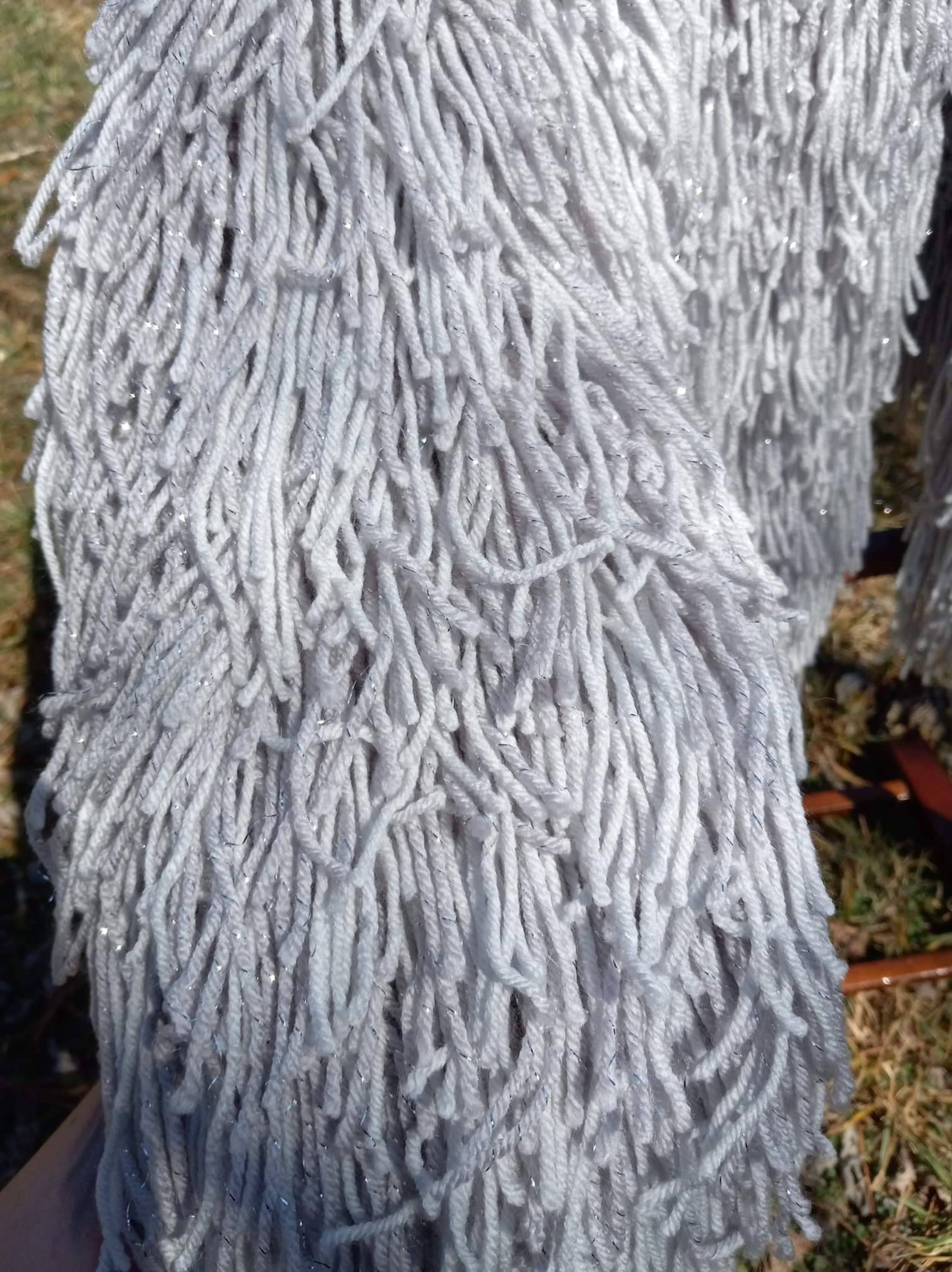 Gray and Silver Shag Jacket - Etsy