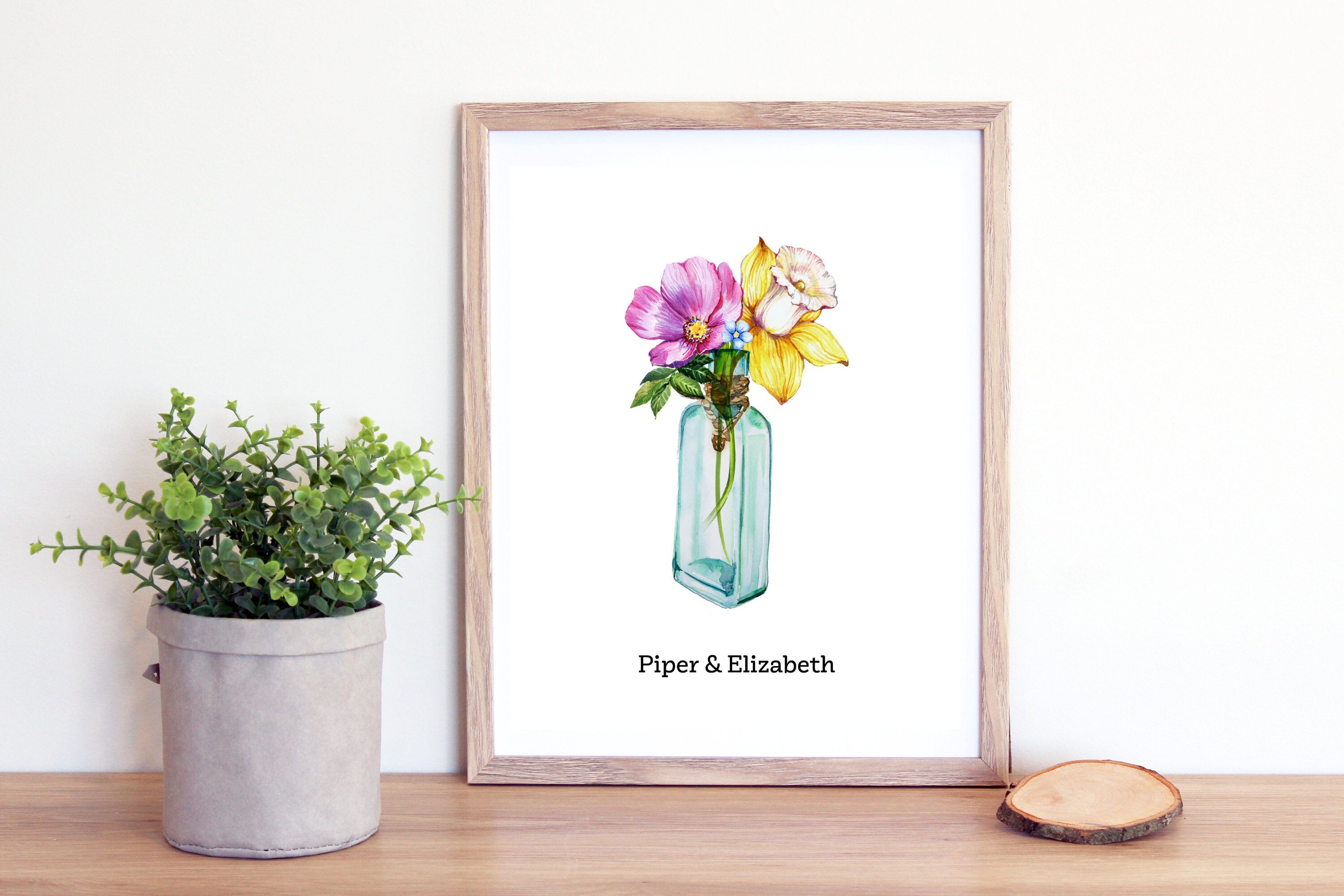 Custom Birth Flower Digital Print Birth Flower Print Birth | Etsy