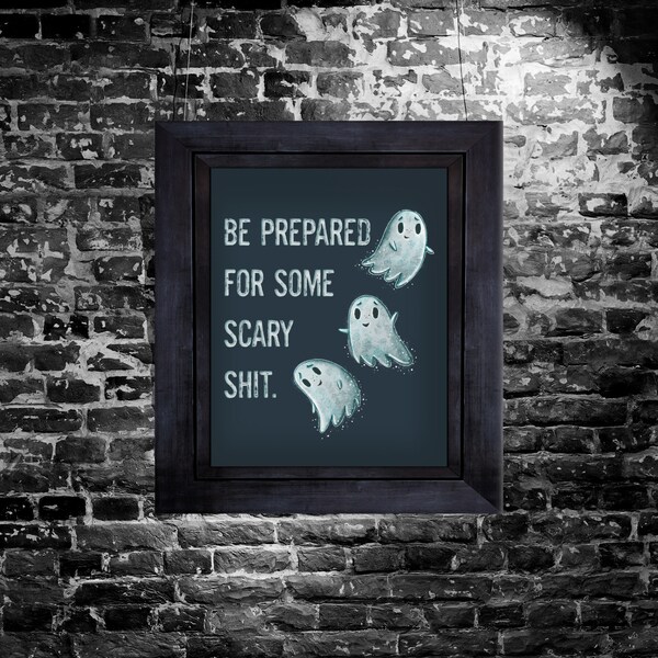 Scary Sign - Etsy