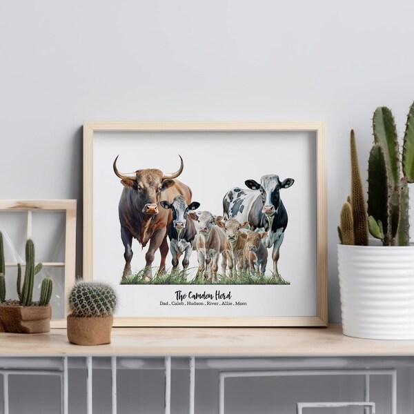 Cow Portrait - Etsy