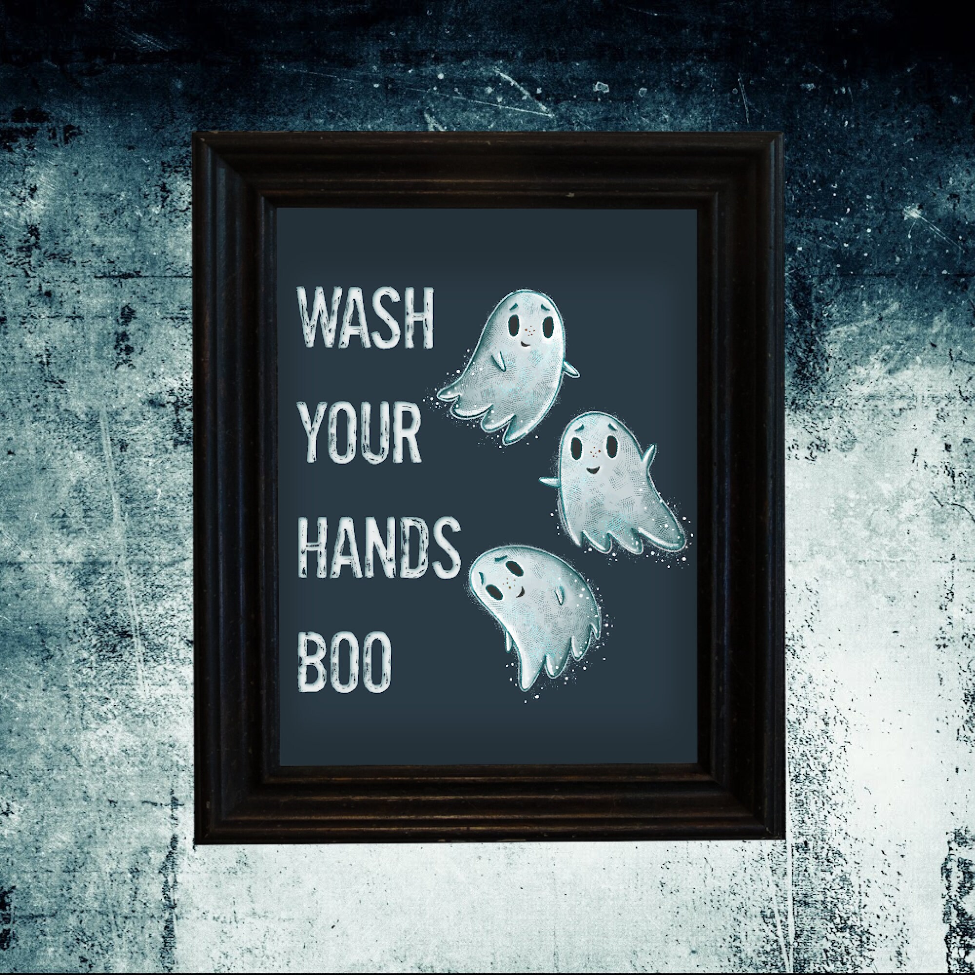 Wash Your Hands Boo Halloween Print Halloween Bathroom Wash - Etsy