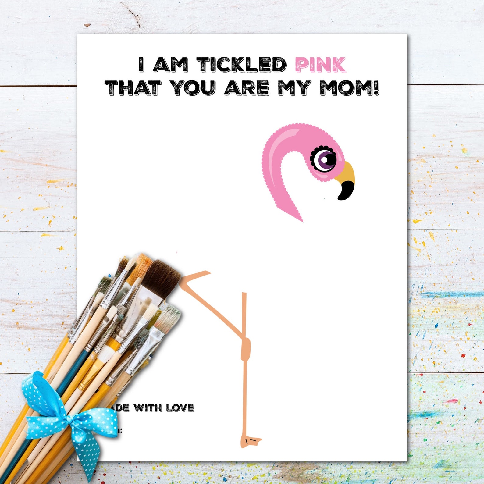 Handprint Art for Kids Flamingo Handprint Art Hand Print - Etsy