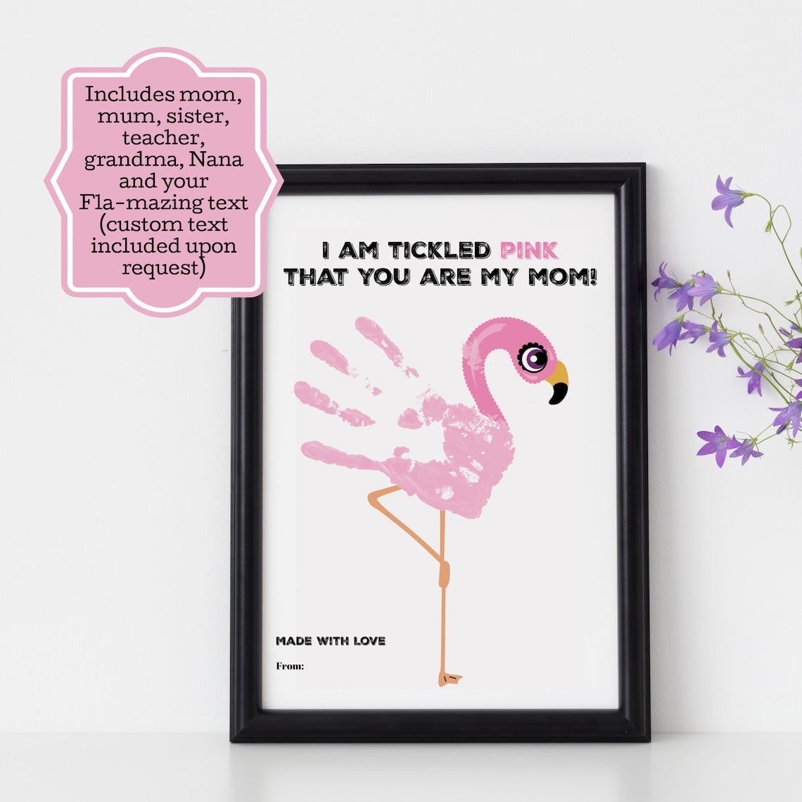 Handprint Art for Kids Flamingo Handprint Art Hand Print - Etsy