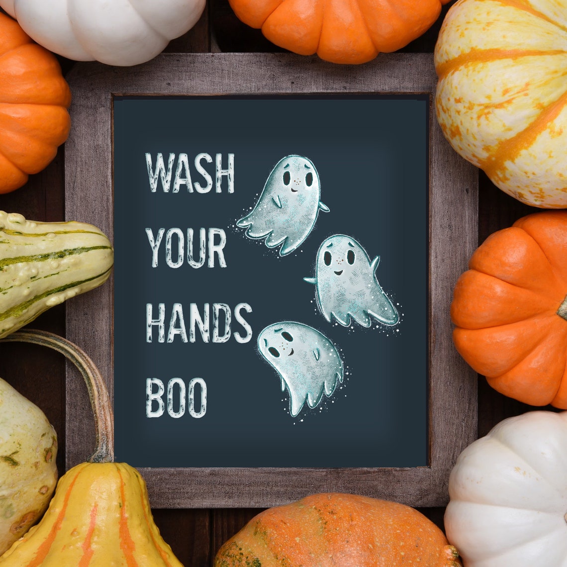 Wash Your Hands Boo Halloween Print Halloween Bathroom Wash - Etsy