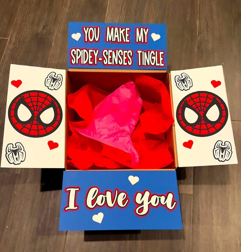Spiderman Gift Box: Valentines, Birthday, or Military Care Package - Etsy