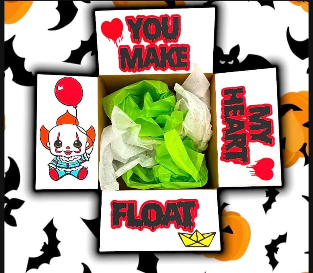 You Make My Heart Float Gift Box, Horror Movie Inspired, Halloween Gift ...