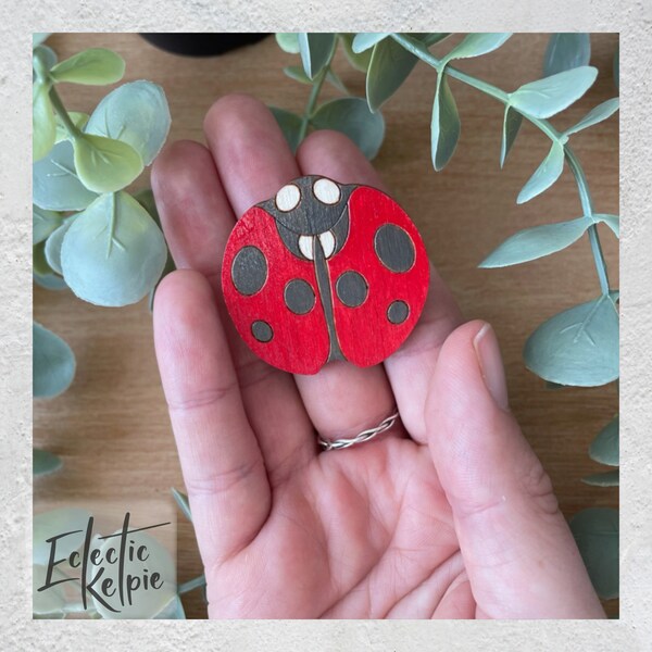 Ladybird Brooch - Etsy