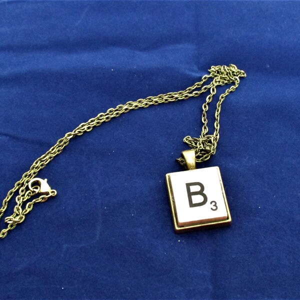 Scrabble Necklace - Etsy