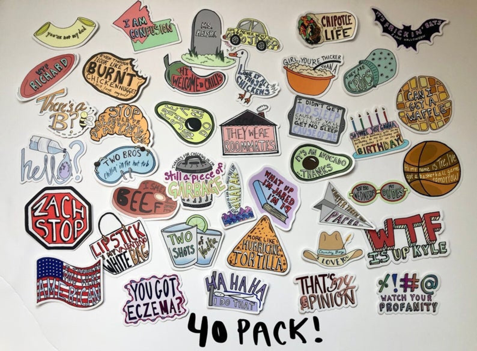 Vine Stickers Pack 40 Funny Vine/meme Stickers Pack of Vine - Etsy