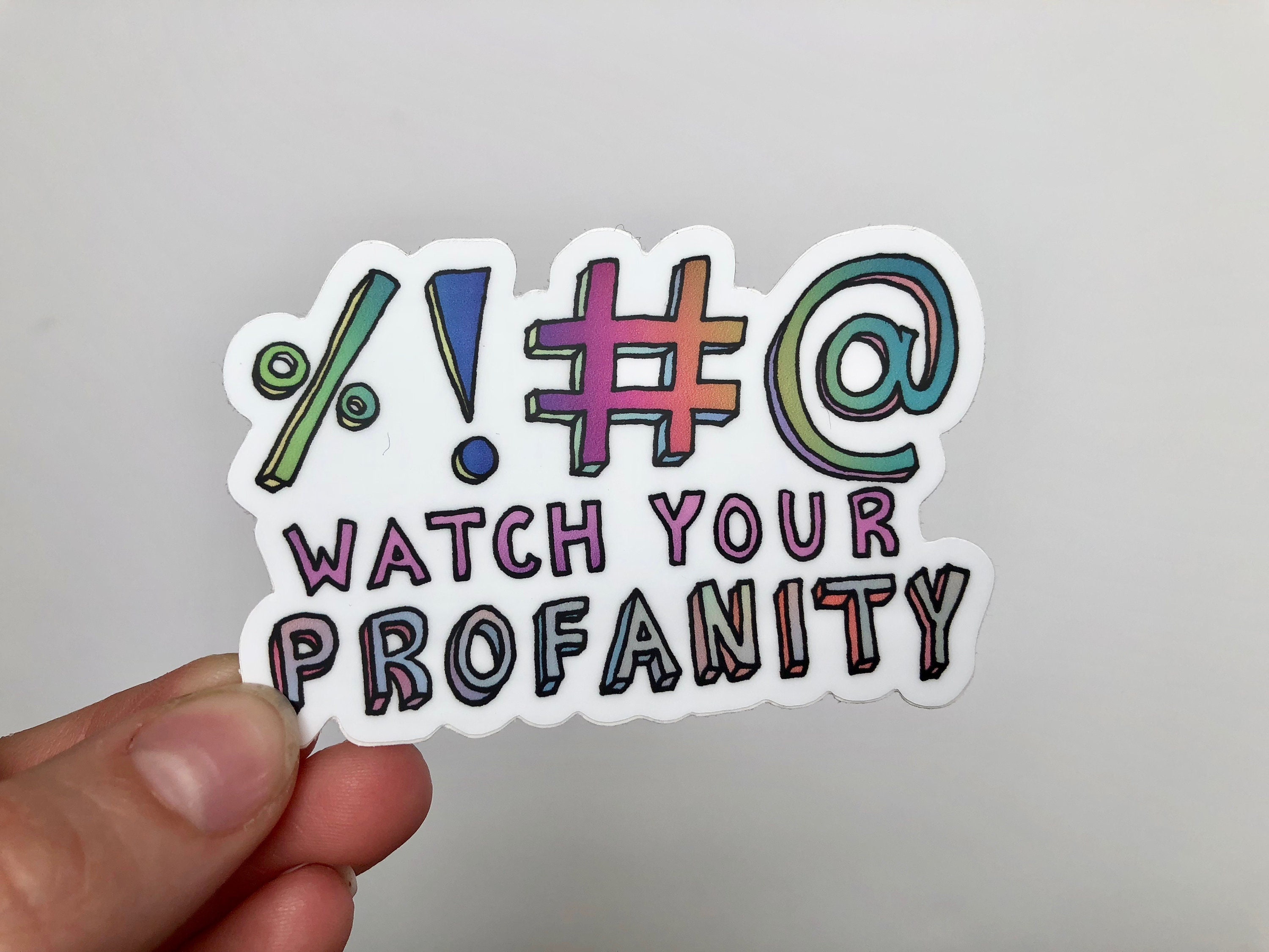 Vine Sticker - "watch Your Profanity" Vinyl Laptop Sticker - Vine ...