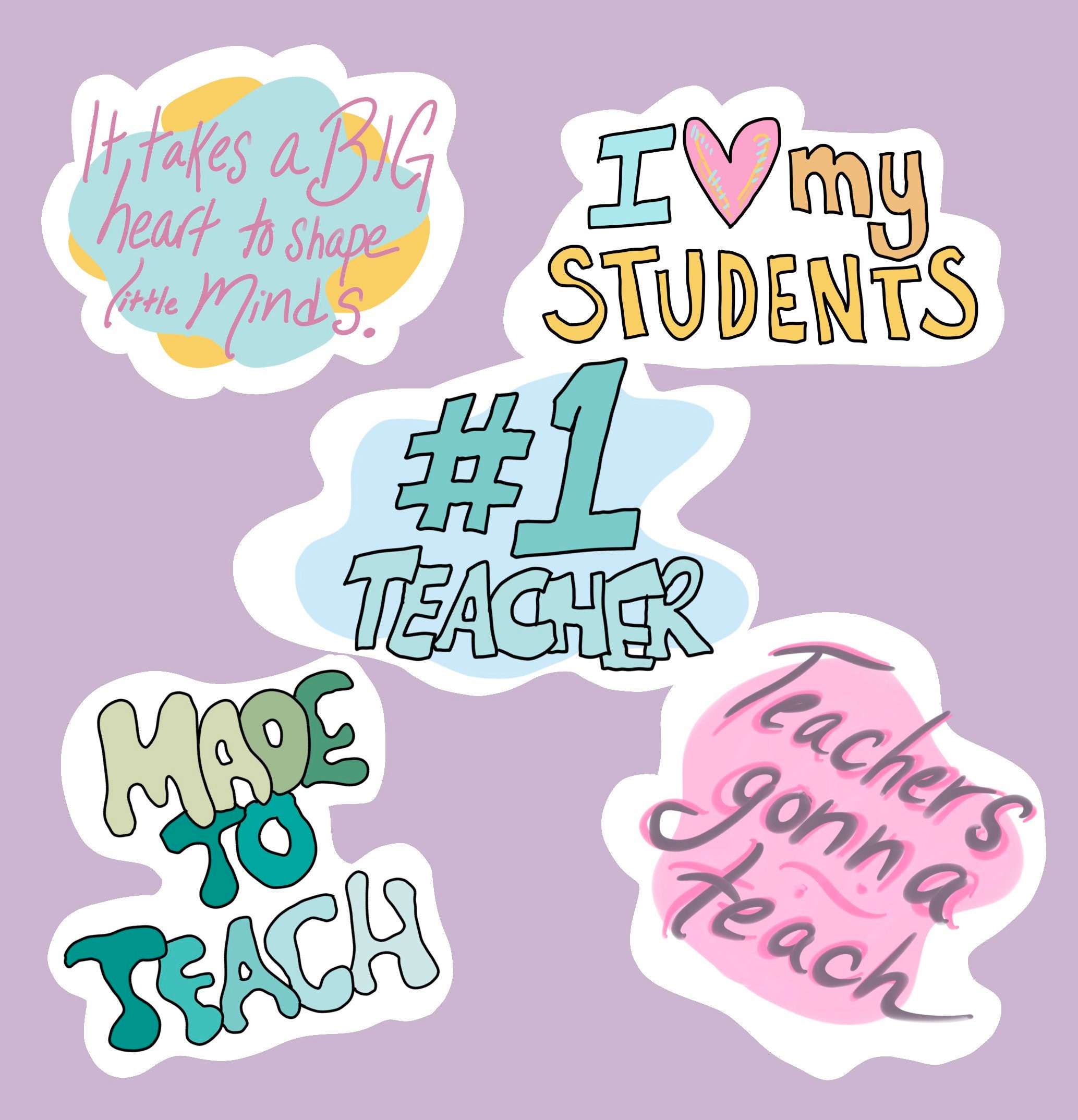 Teacher Stickers Teachers Gonna Teach Sticker Gift for - Etsy UK