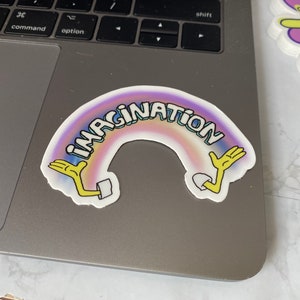 Imagination Sticker Quote Sticker Sticker Funny Sticker - Etsy