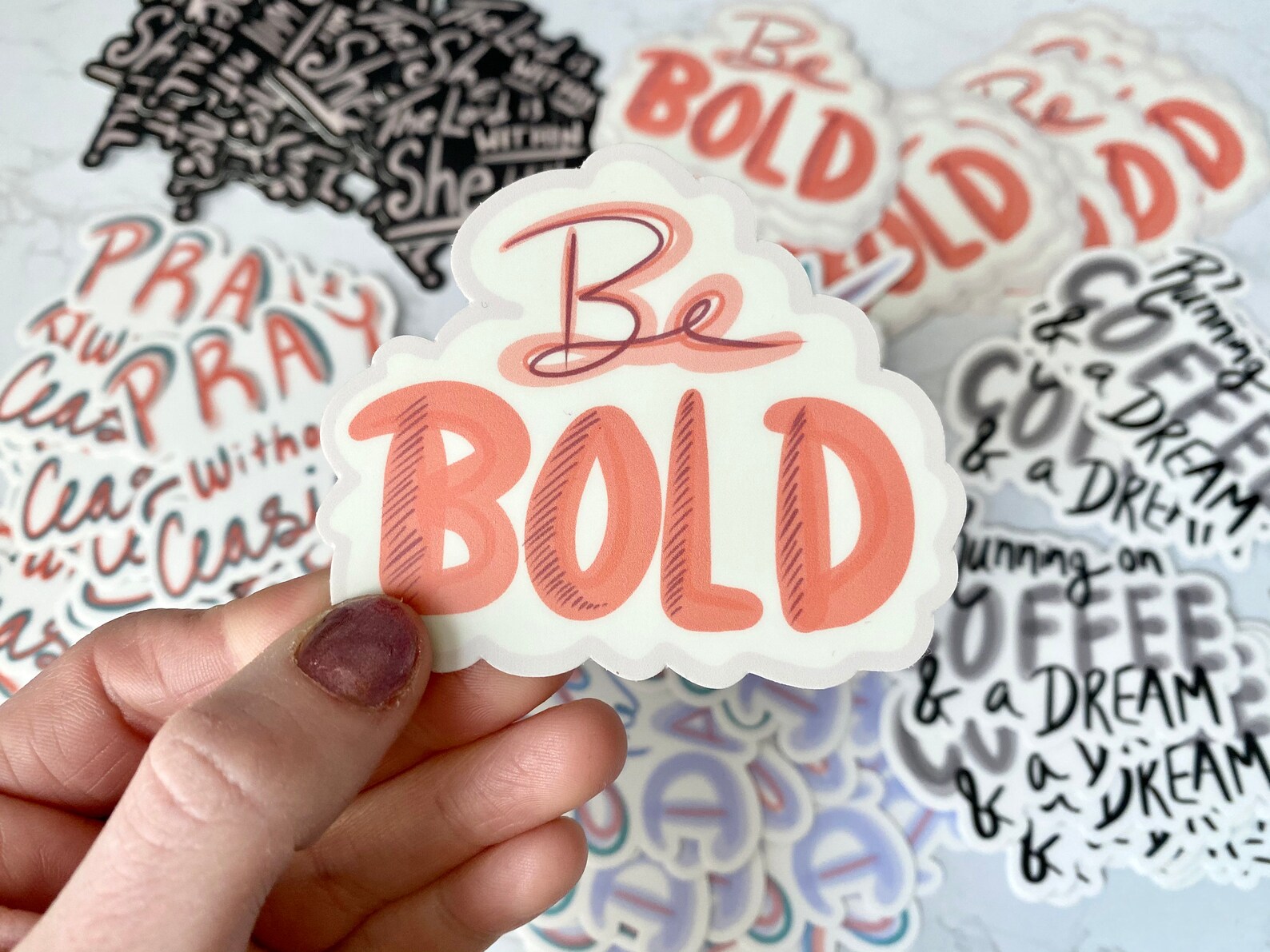 Be Bold Sticker Encouragement Sticker Waterproof Vinyl - Etsy