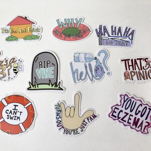 Hello? Vine Sticker, Laptop Stickers, Water Bottle Stickers, Cute ...