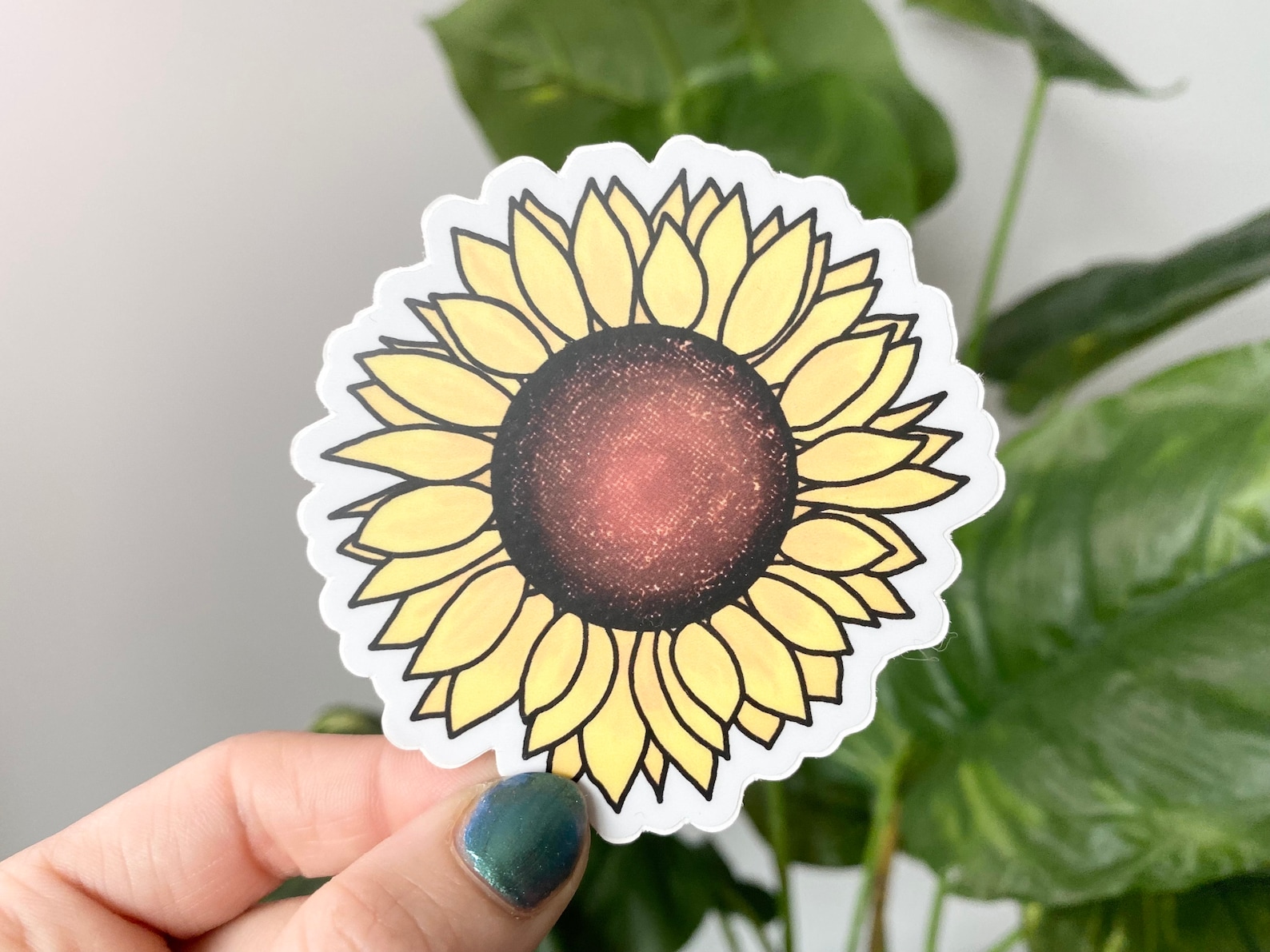 Yellow Sunflower Sticker Cute Floral Sunflower Stickers - Etsy