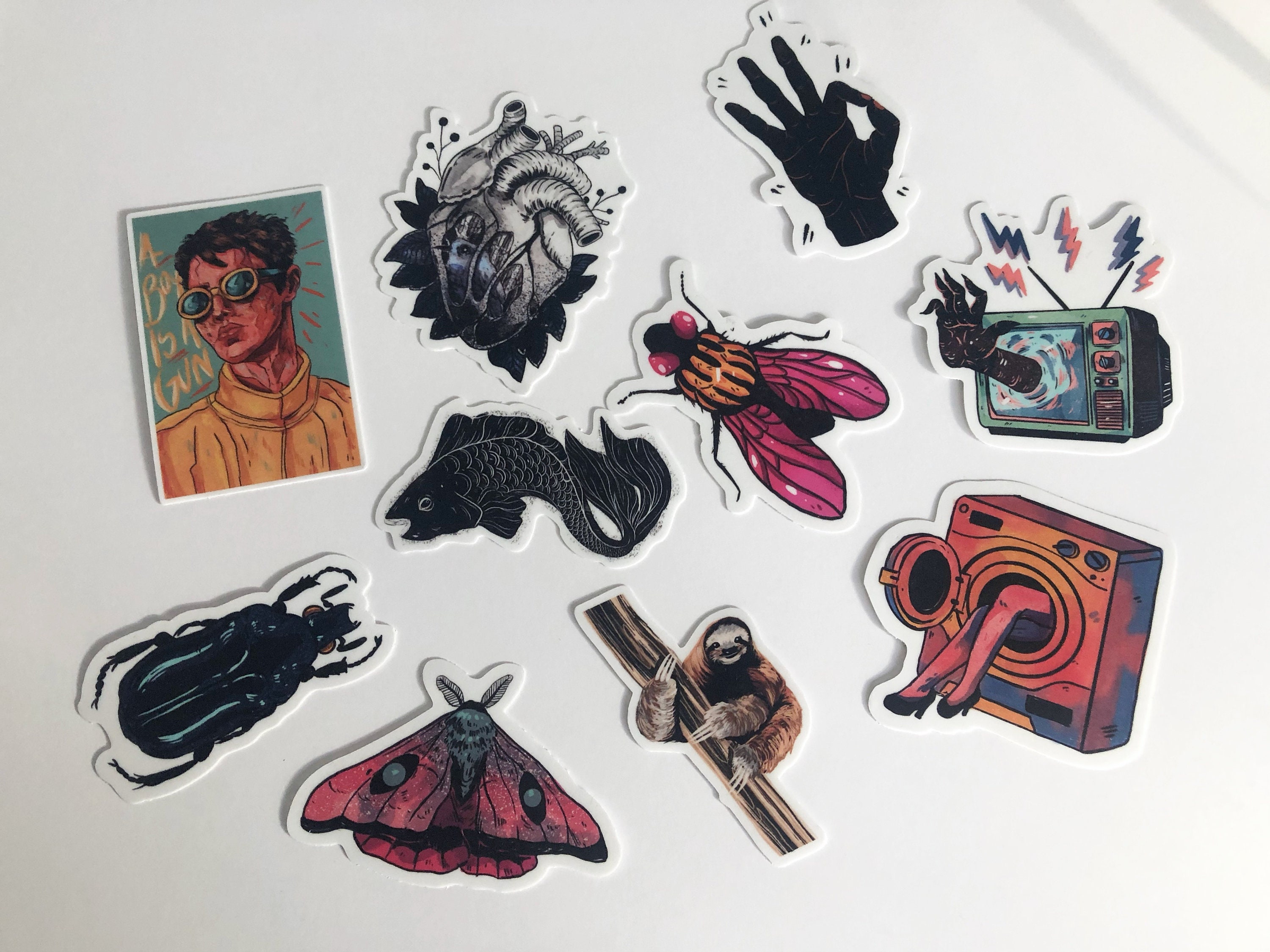 Black Beetle Sticker Galactixy Illustrations Collab High - Etsy