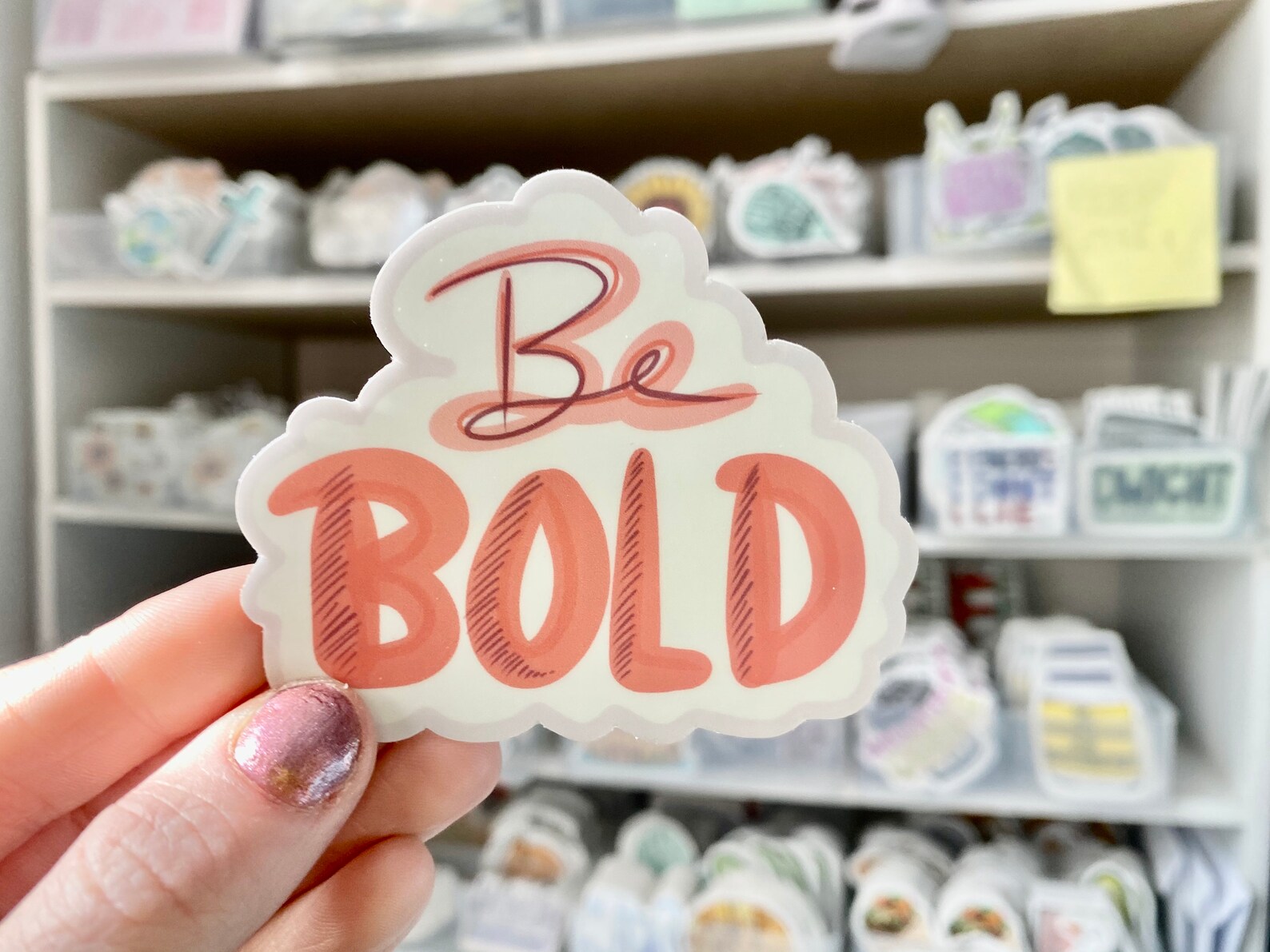 Be Bold Sticker Encouragement Sticker Waterproof Vinyl - Etsy
