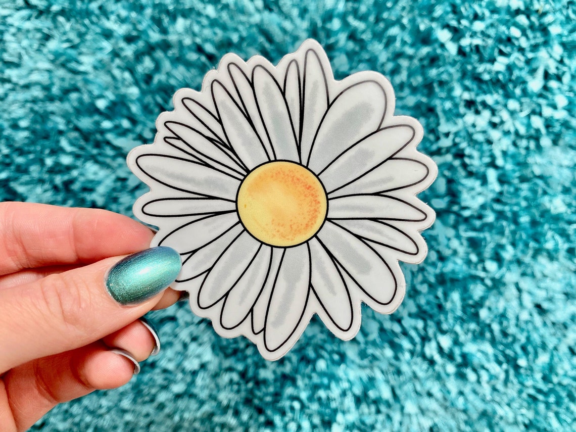 Daisy Sticker Waterproof and Weatherproof VSCO Sticker | Etsy