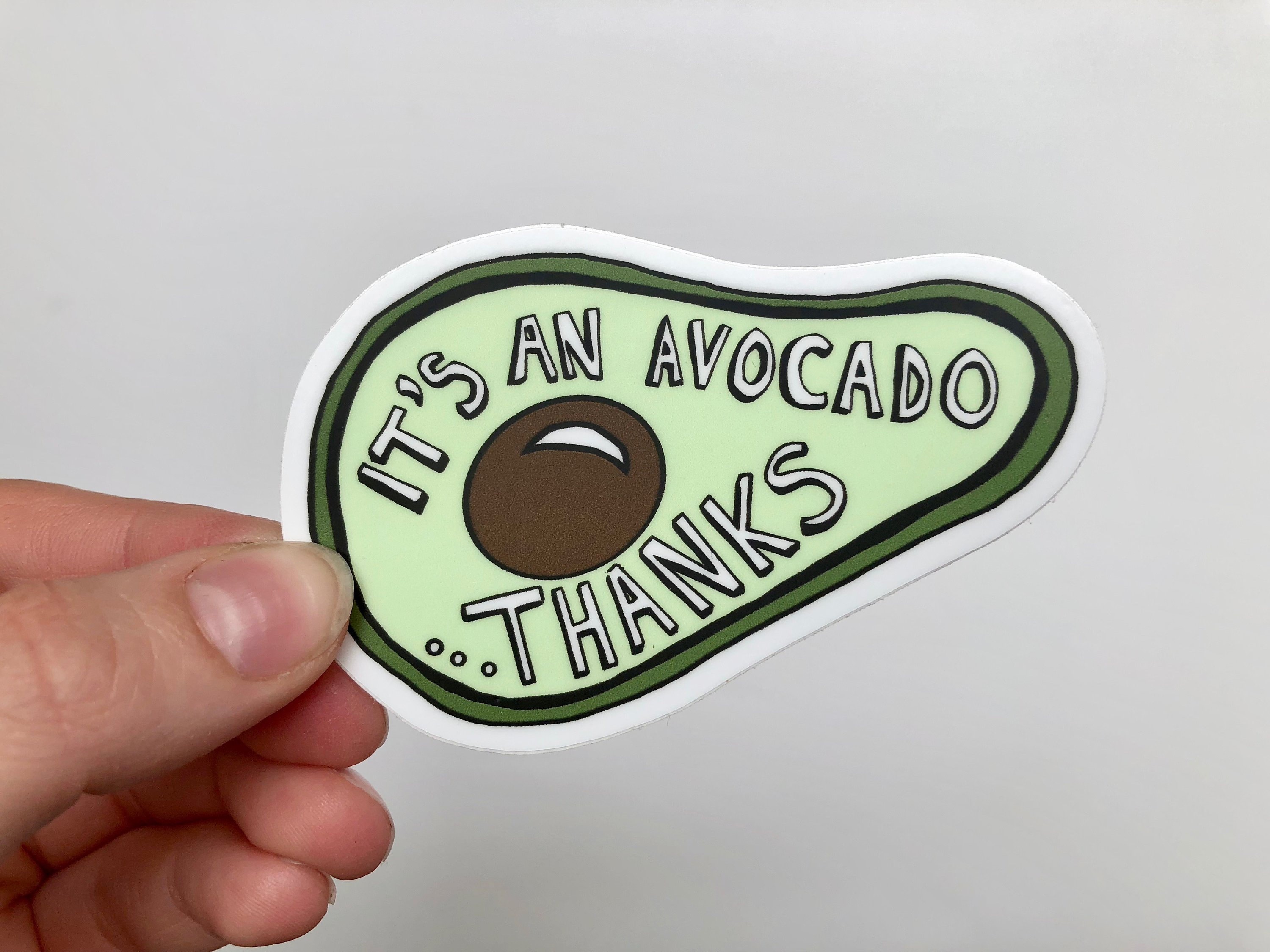 Avocado Vine Sticker It's An Avocado Thanks Funny Vine | Etsy