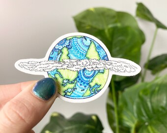 Planet Earth Decalworld Globe Vinyl Decalearth Stickerglove - Etsy