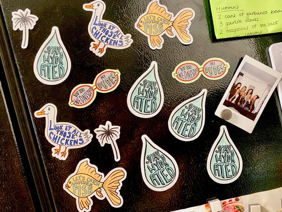 Drink Water Reminder Magnet Water Drop Magnet Refrigerator Magnet Stay ...