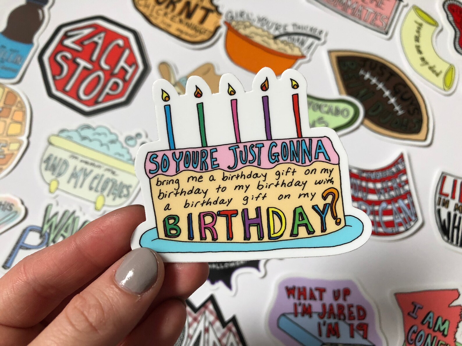 Vine Sticker Happy Birthday Vine Stickers by Rose Soma | Etsy