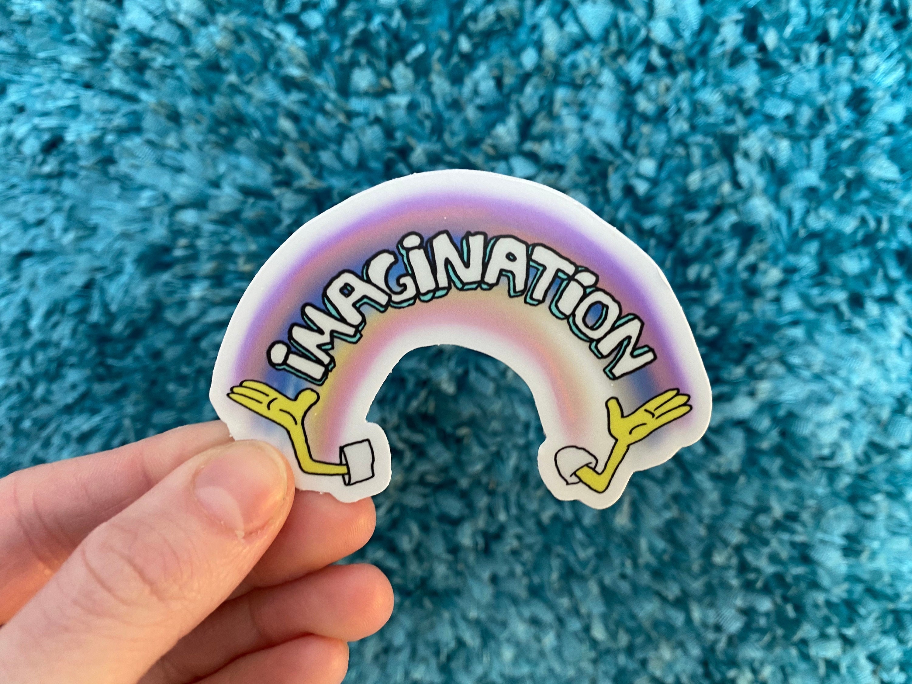 Imagination Sticker Quote Sticker Sticker Funny Sticker - Etsy